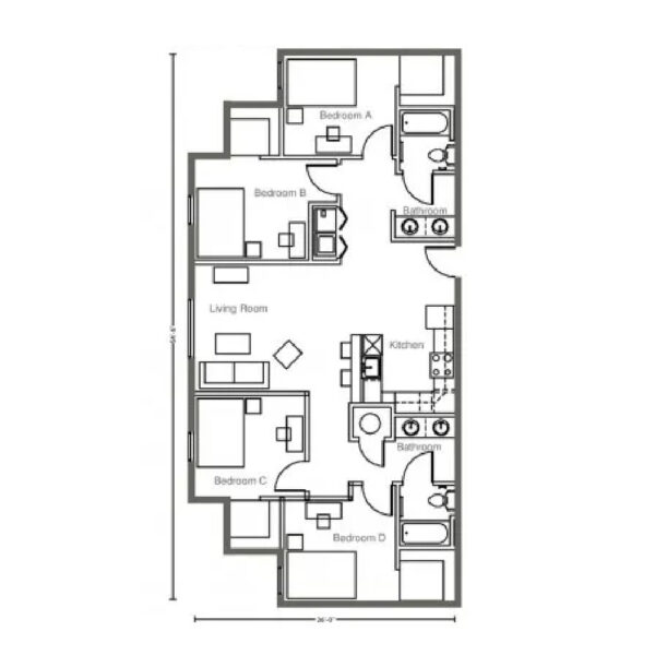 Apartments Close to WWU — Floor Plans — The Wilder